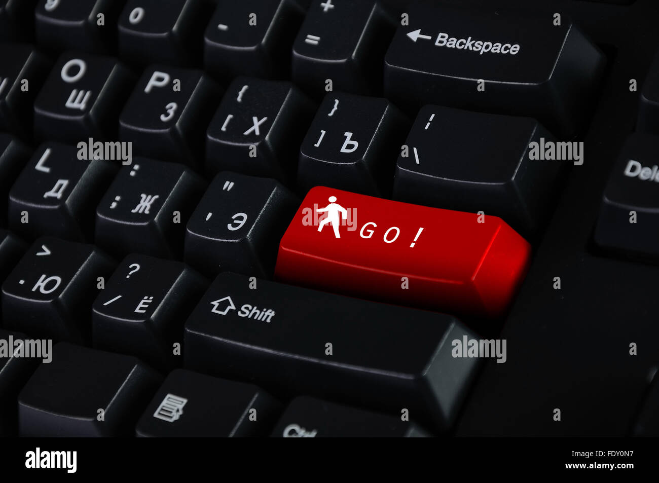 Computer keyboard with search and help symbol Stock Photo - Alamy