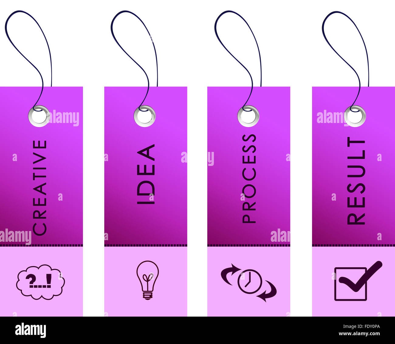 color labels with communication terms on them Stock Photo - Alamy