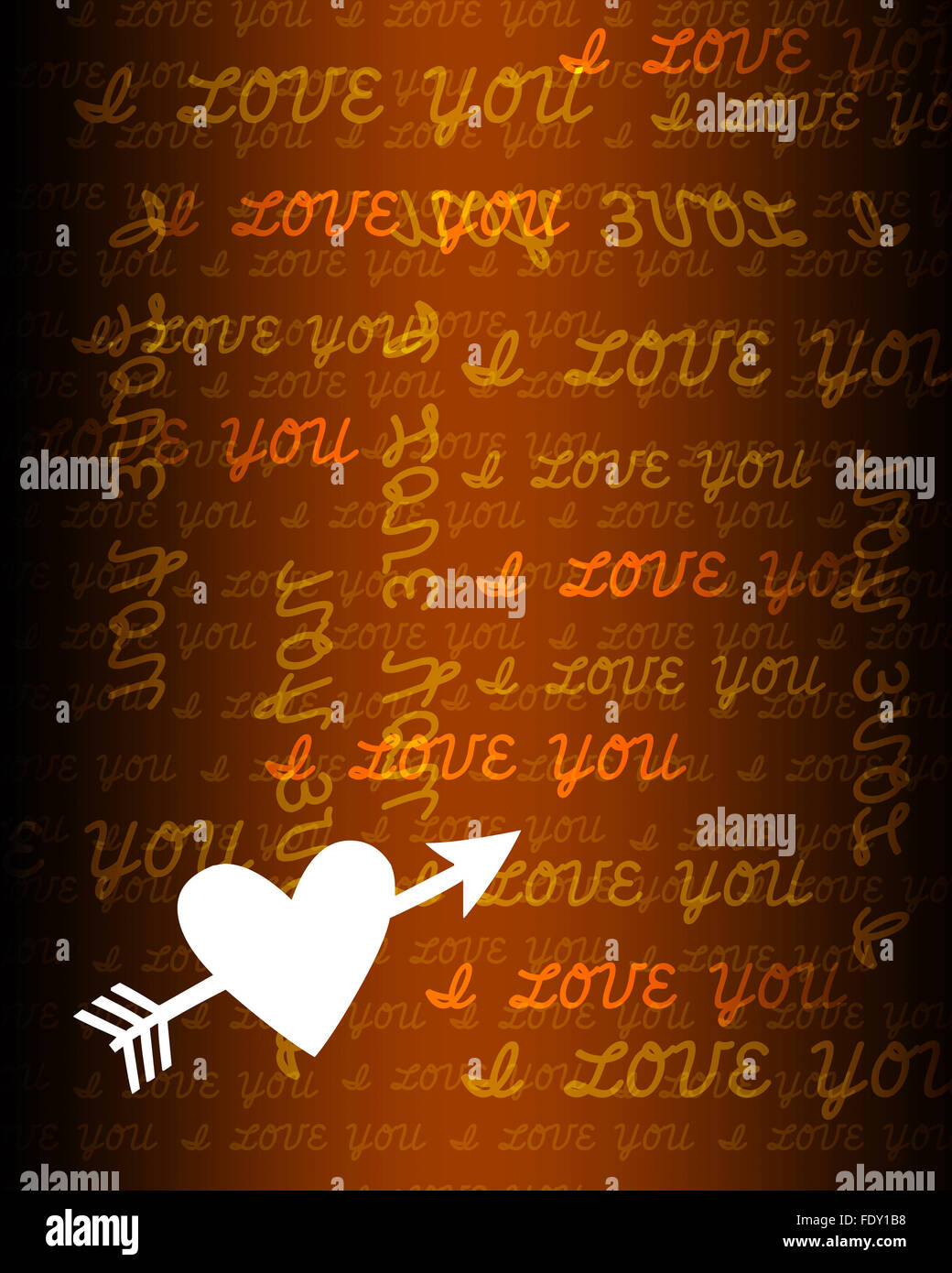 wallpaper with love hearts against colour background Stock Photo - Alamy