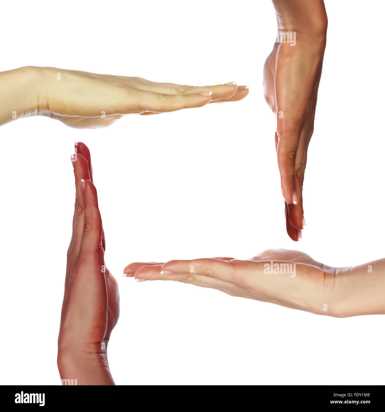 picture of human hands of persons of different races Stock Photo - Alamy