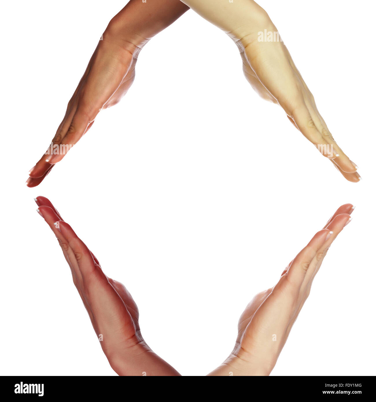 picture of human hands of persons of different races Stock Photo - Alamy