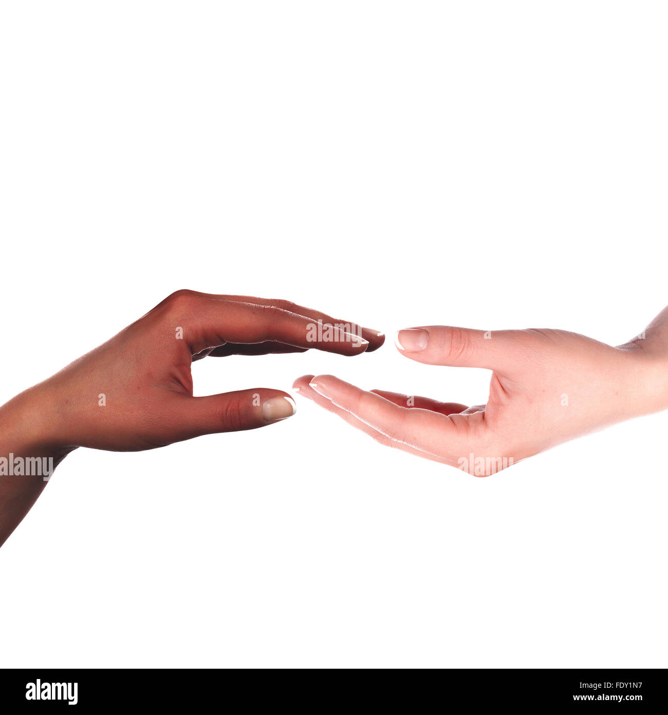 Different races hands hi-res stock photography and images - Alamy