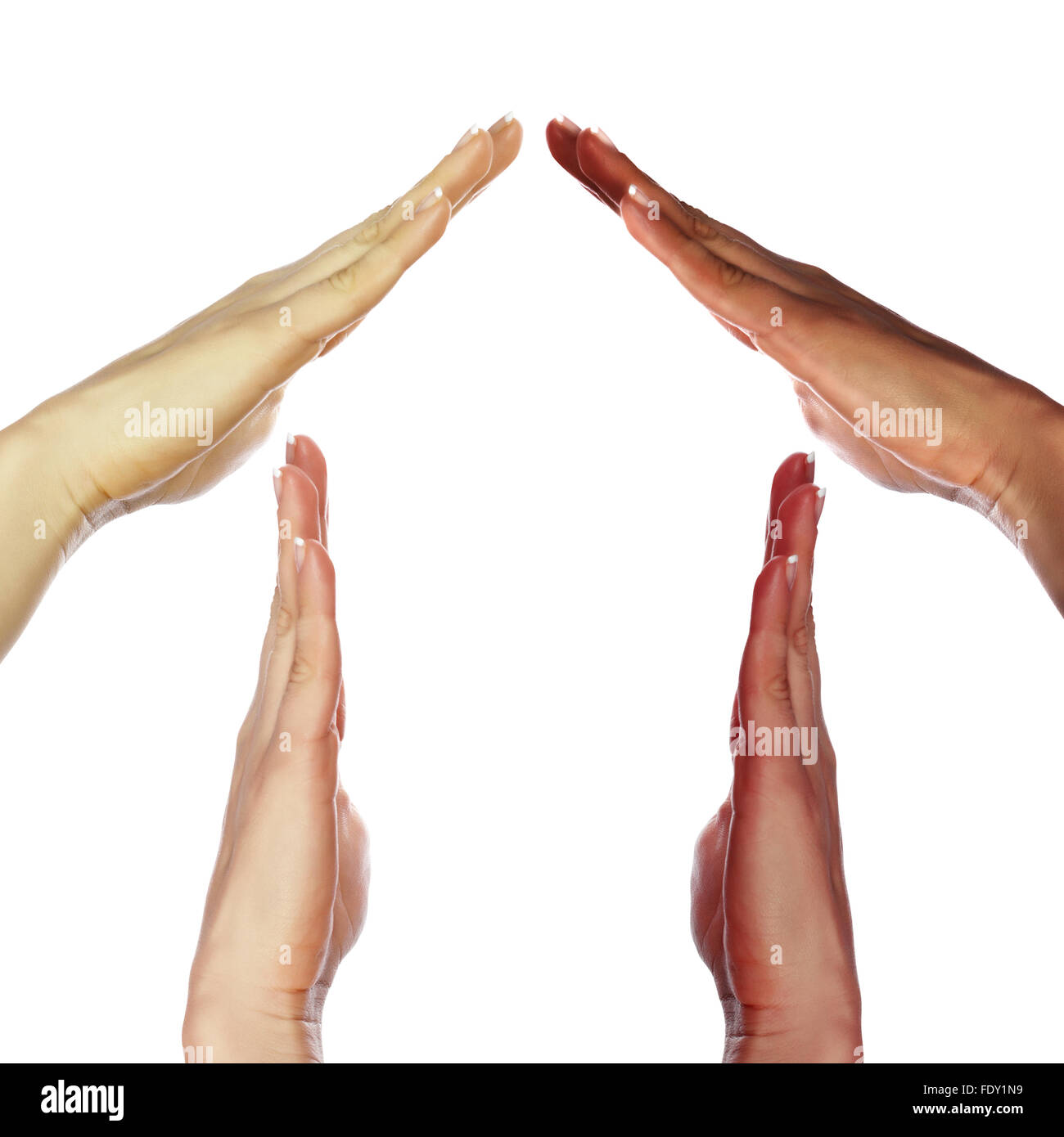 Different races hands hi-res stock photography and images - Alamy