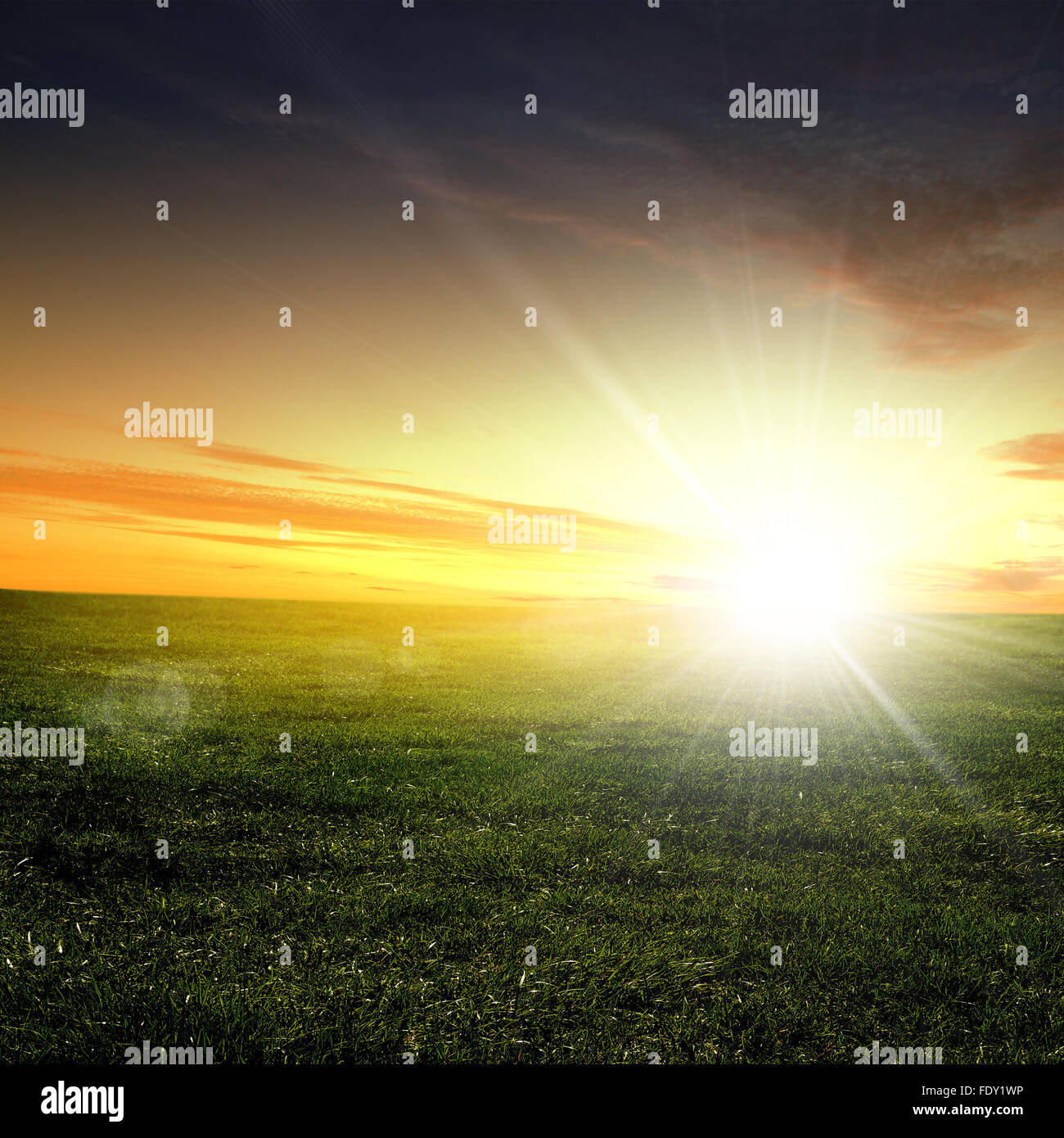 nature landscape and sunset on the background Stock Photo - Alamy