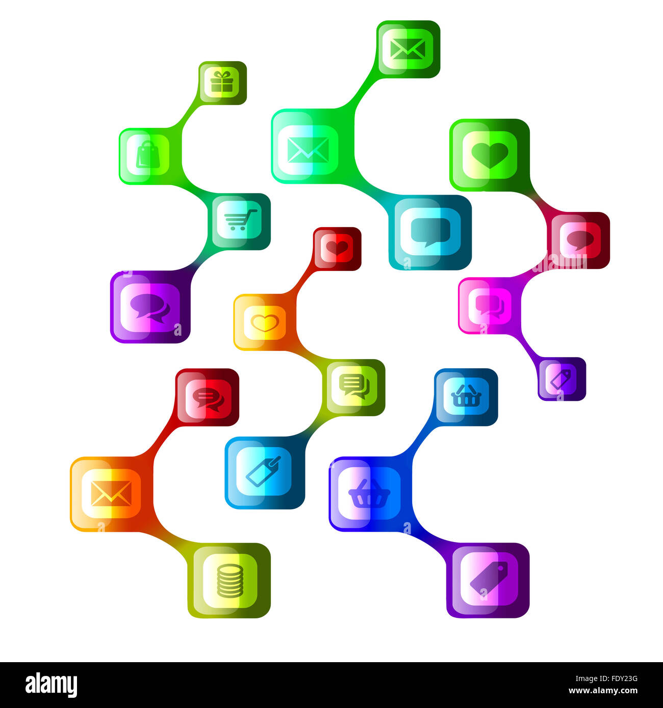 Interconnected web abstract hi-res stock photography and images - Alamy