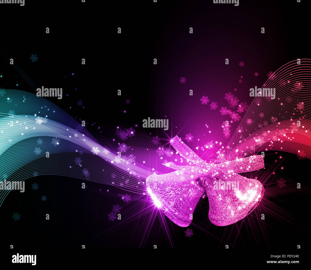 Black background with traditional Christmas decoration symbols Stock ...