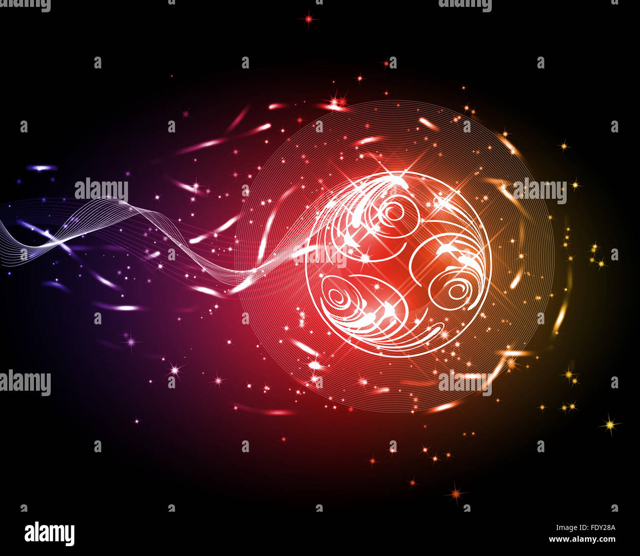 Black background with traditional Christmas decoration symbols Stock ...