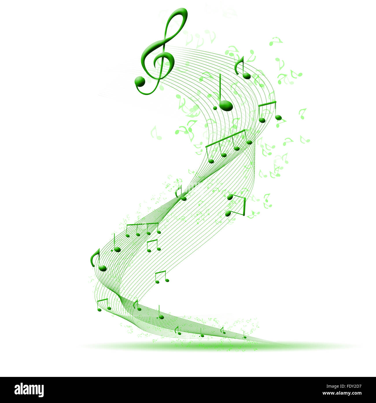 composition made of note sing against white background as symbol of ...