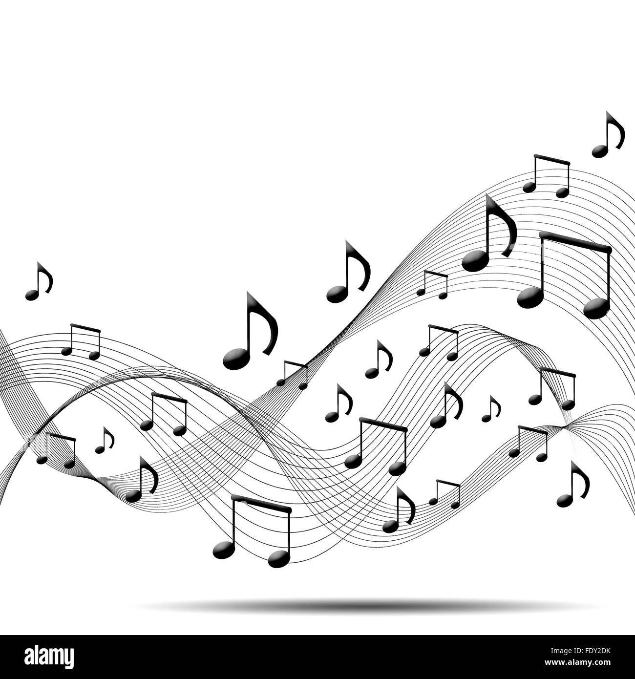 composition made of note sing against white background as symbol of ...