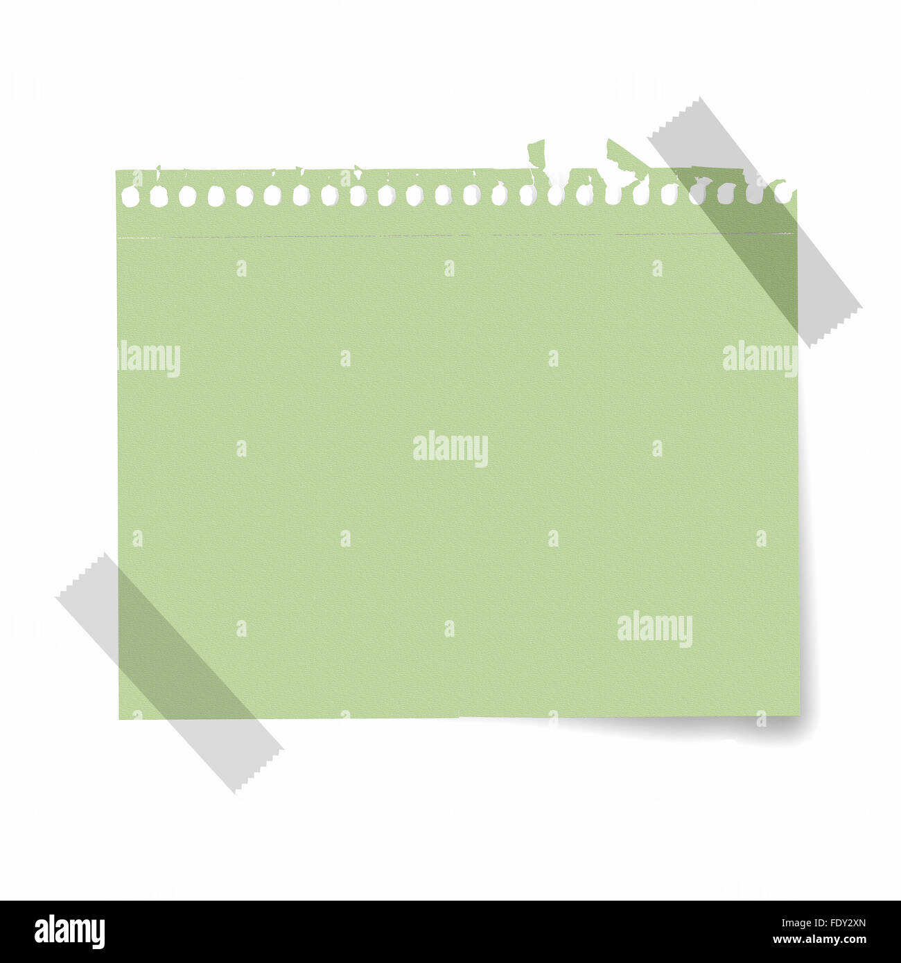 Sheet of blank paper for notes against white background Stock Photo - Alamy