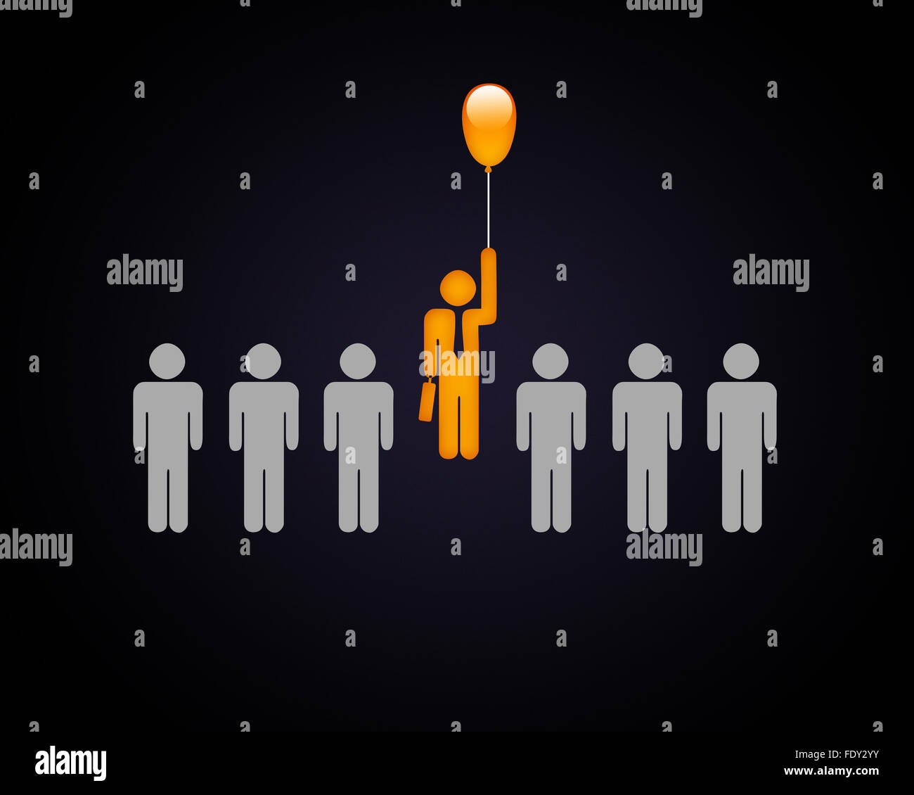Human figures and symbols of social communication Stock Photo - Alamy