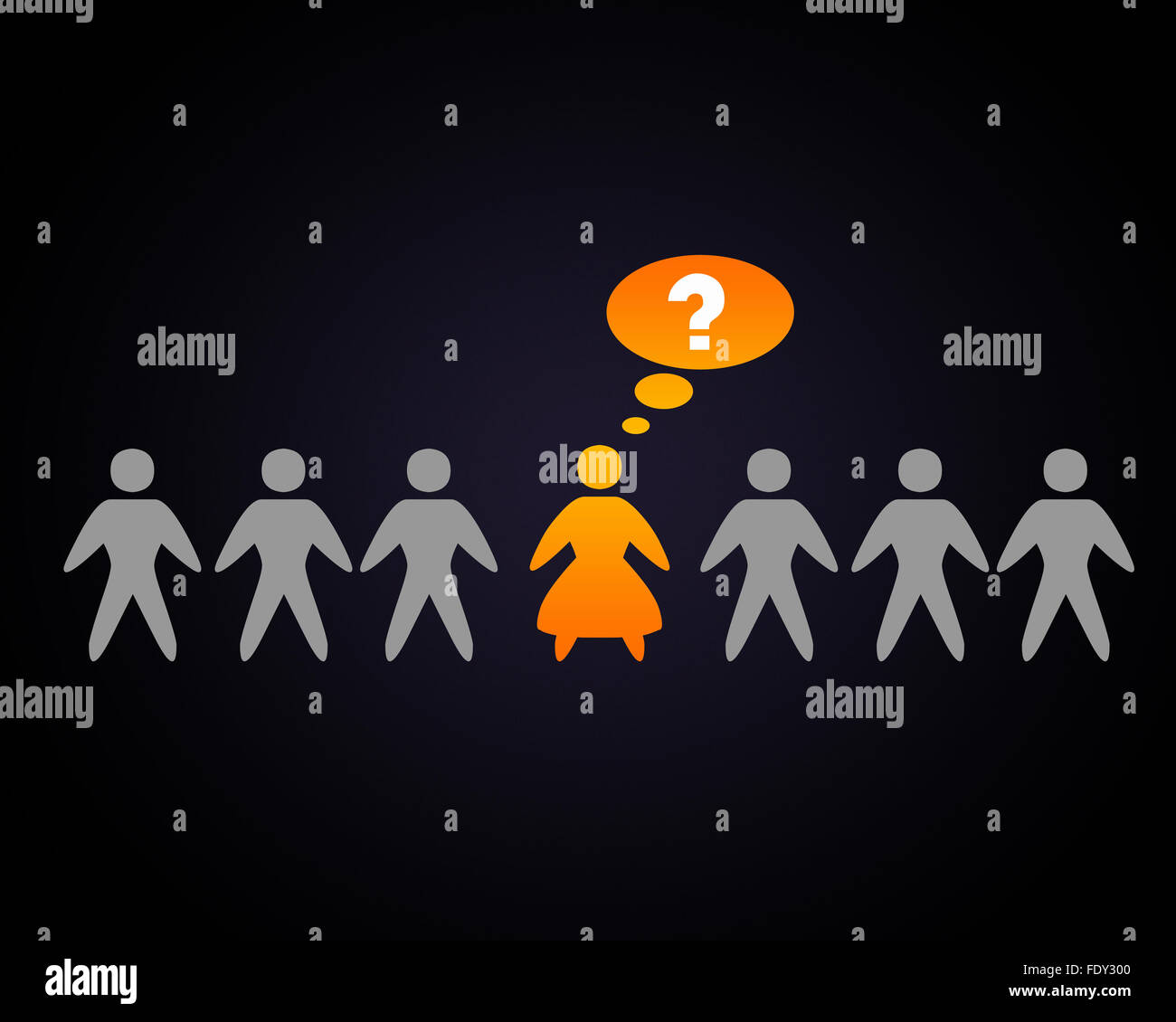 Human figures and symbols of social communication Stock Photo - Alamy