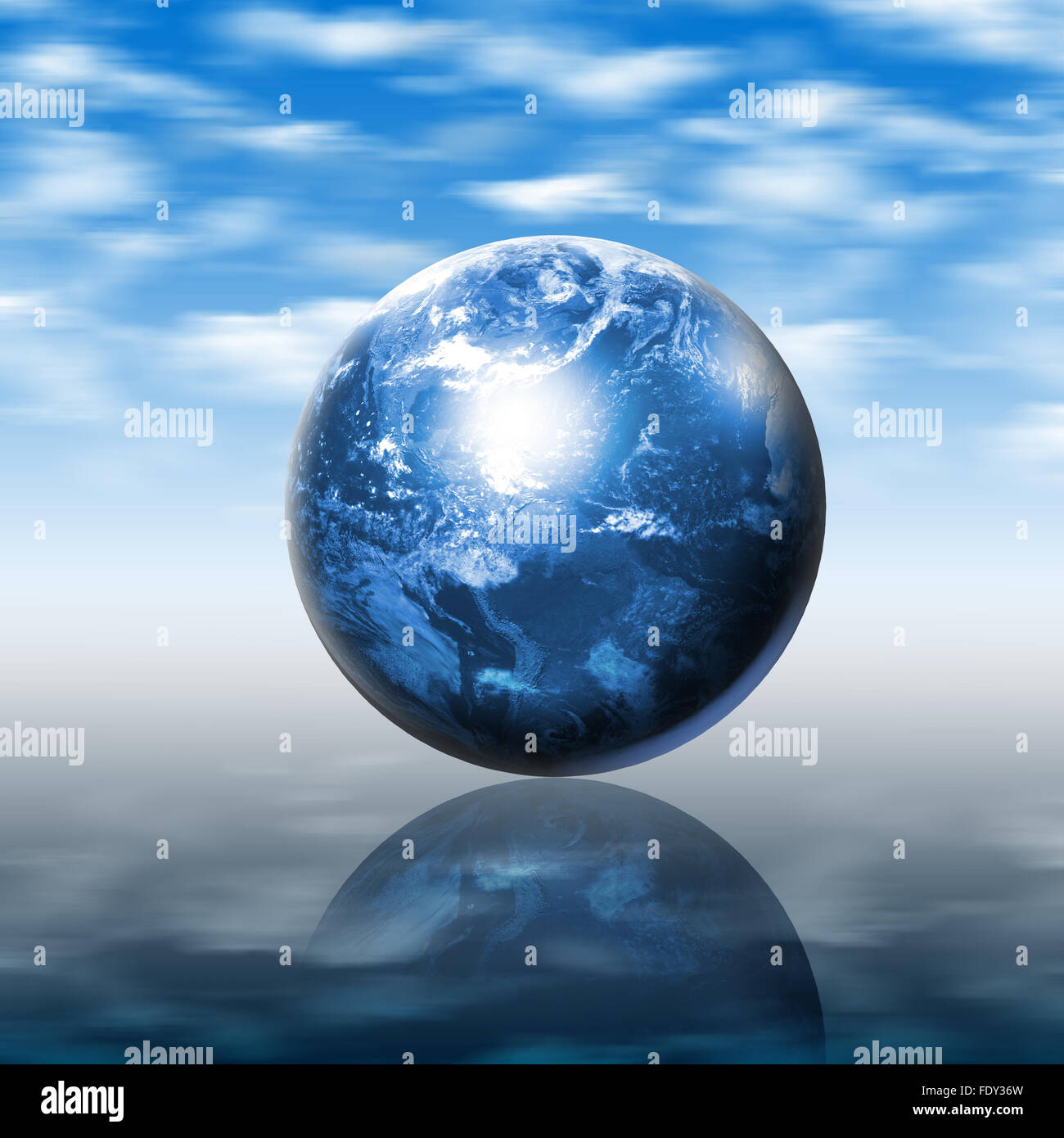 Our own Earth. Symbol of environmental protection Stock Photo - Alamy