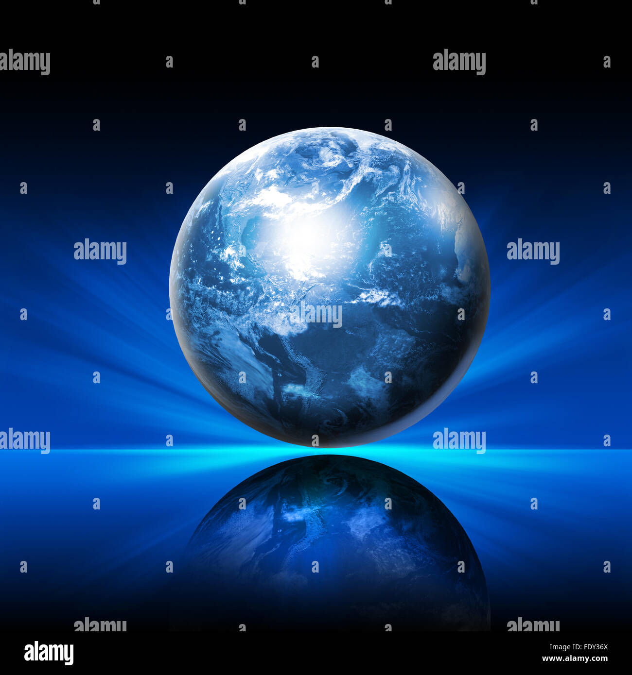 Our own Earth. Symbol of environmental protection Stock Photo - Alamy