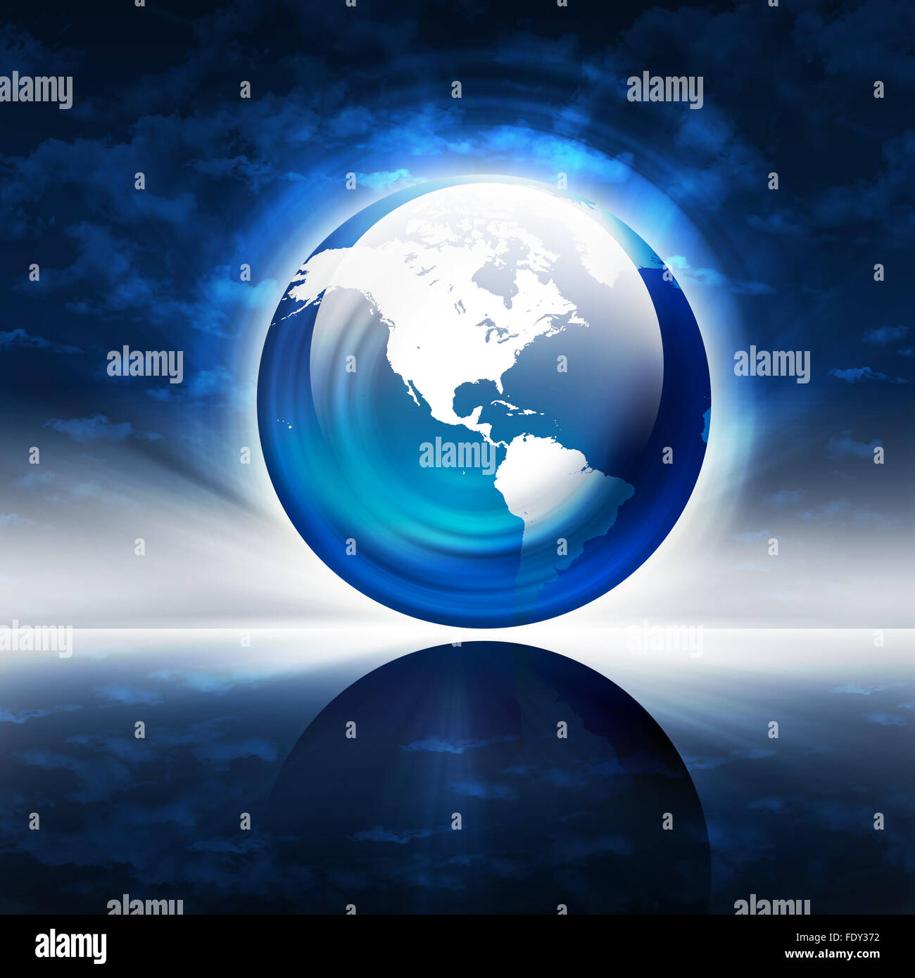 Our own Earth. Symbol of environmental protection Stock Photo - Alamy