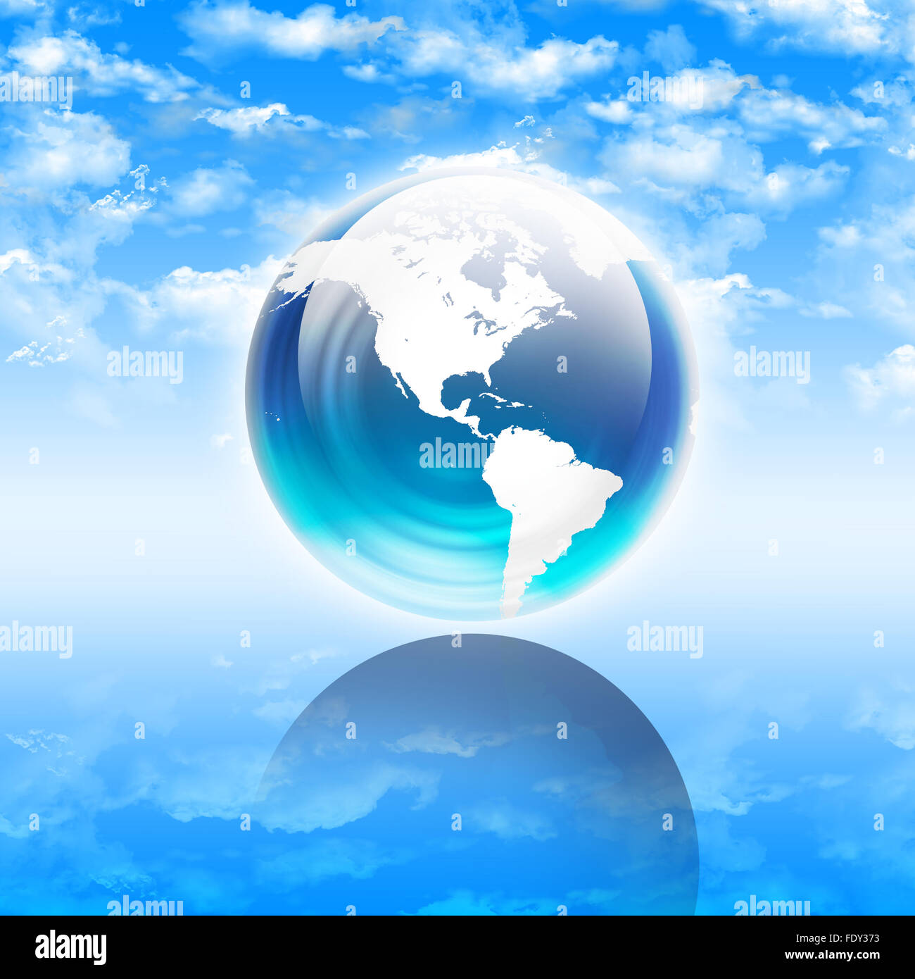 Our own Earth. Symbol of environmental protection Stock Photo - Alamy