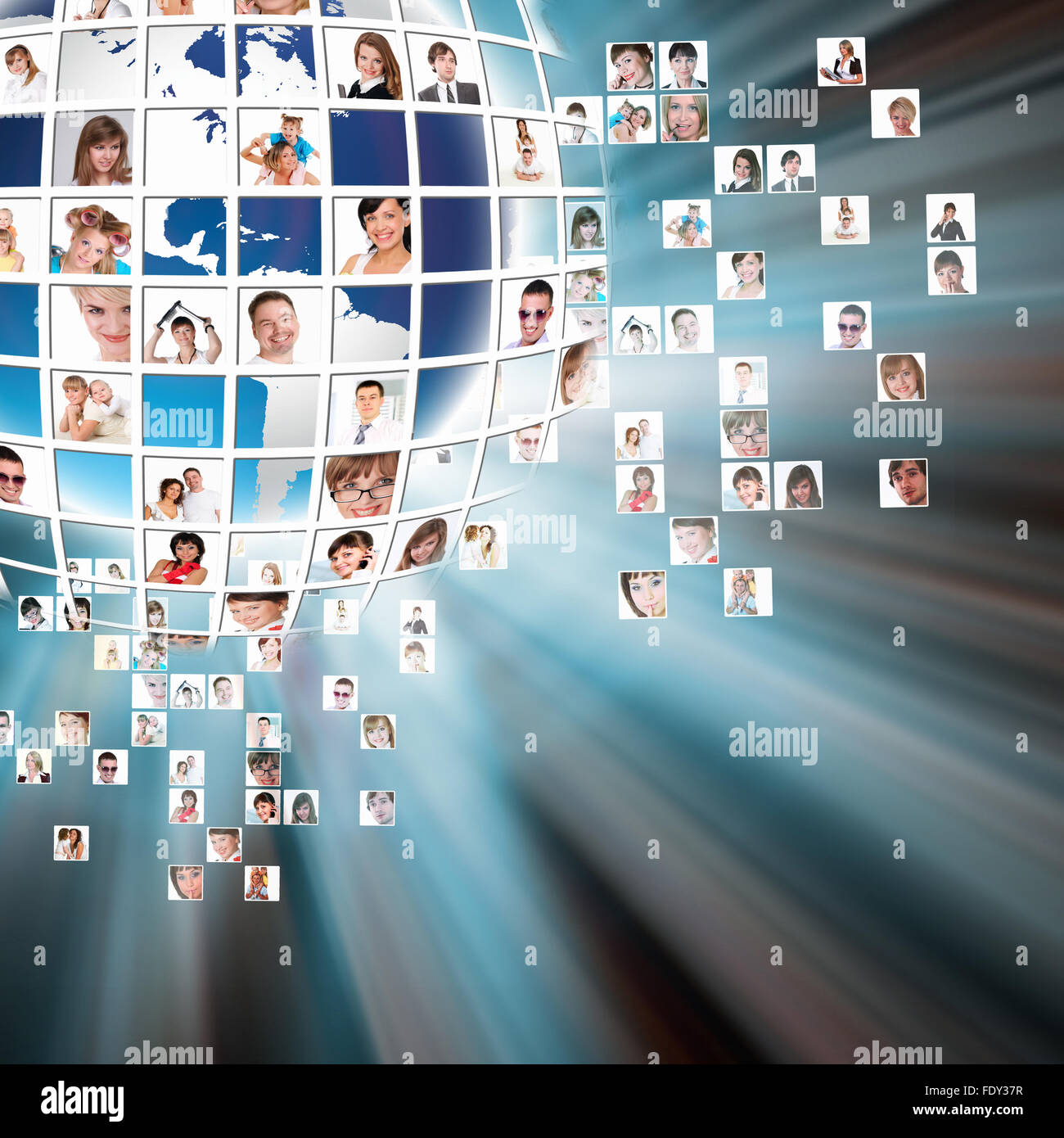 Television, media and internet production technology concept Stock ...