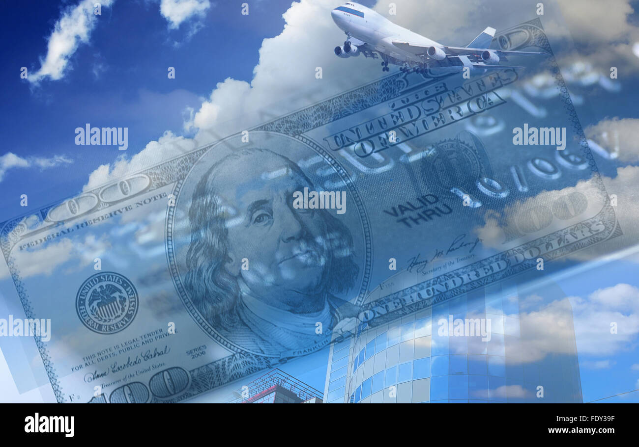 Abstract collage of blue background Stock Photo - Alamy