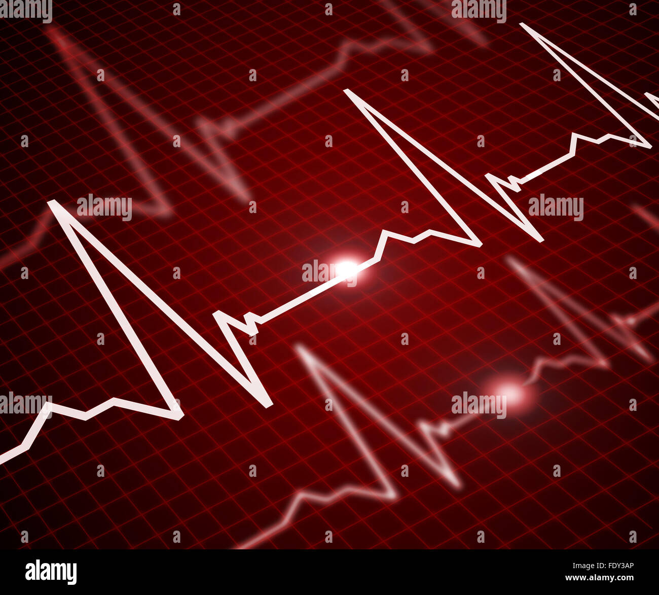 Facilities with the image of the heart rate Stock Photo - Alamy