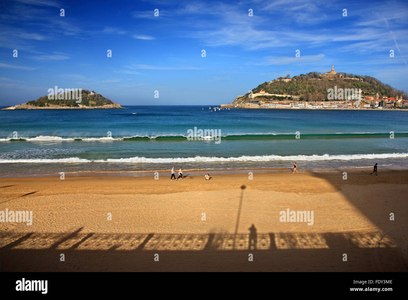 Concha beach (Playa de la Concha) Donostia - San Sebastian, Basque ...
