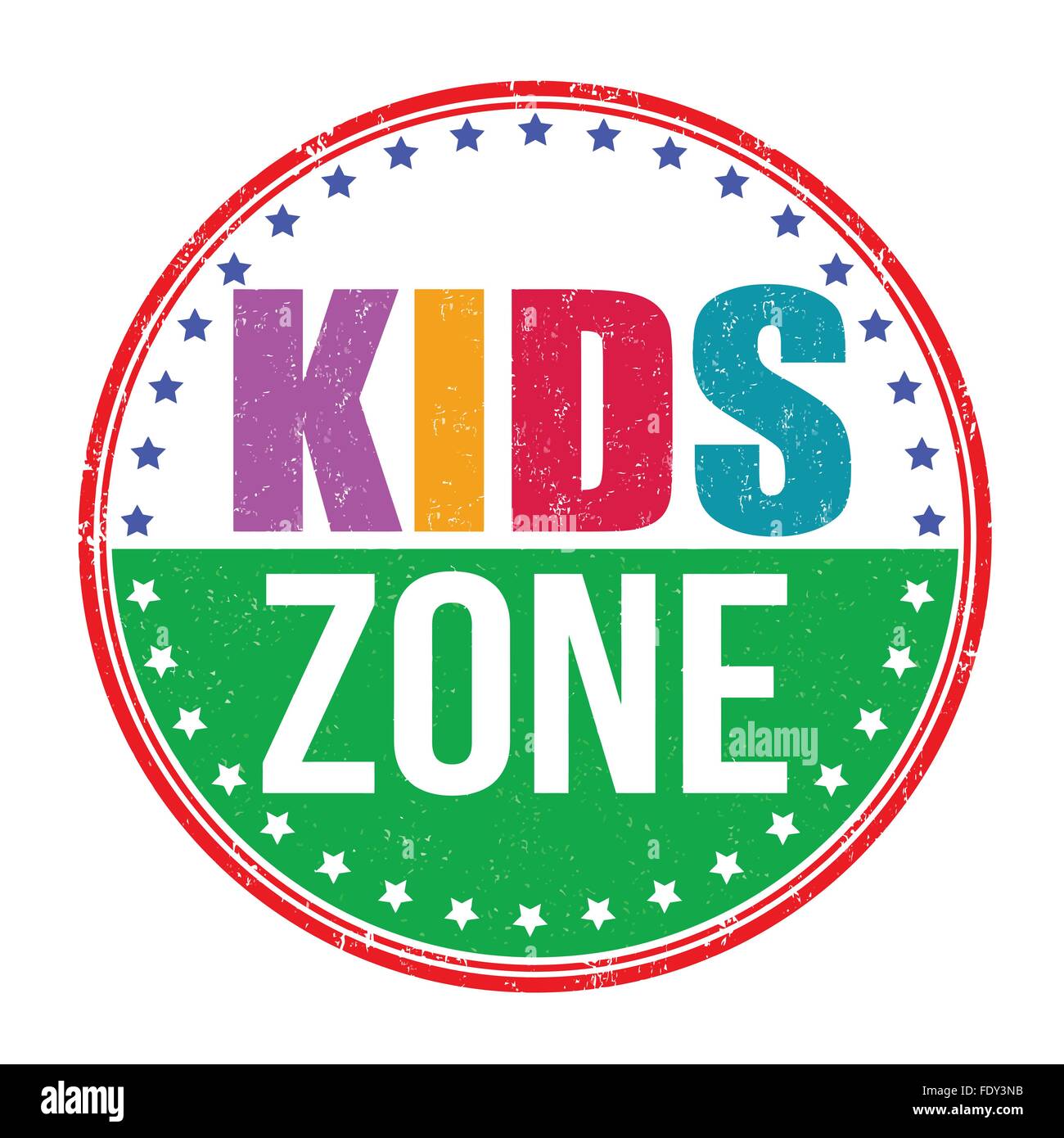 Kids zone stamp hi-res stock photography and images - Alamy