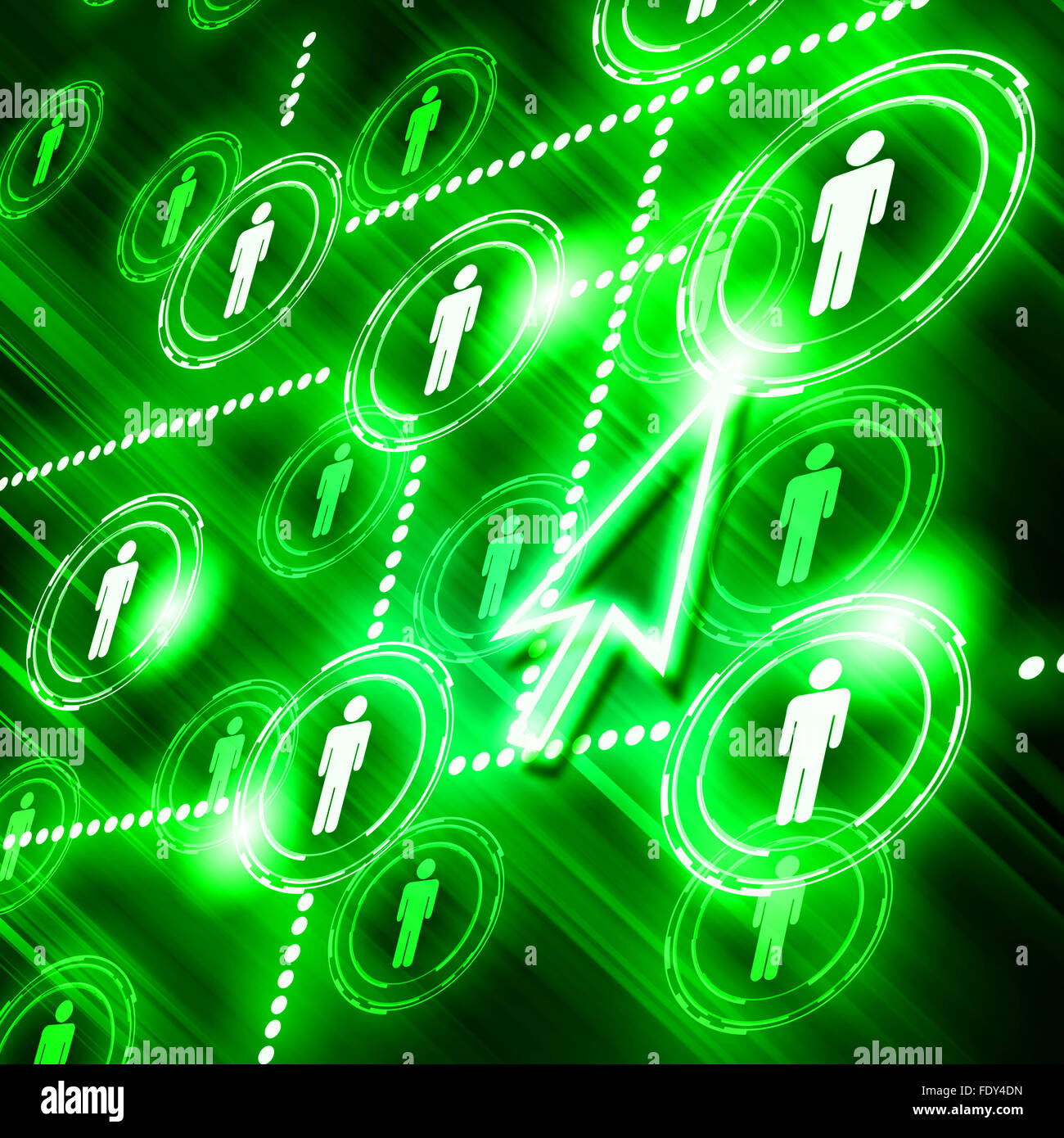 human models connected together in a social network pattern Stock Photo ...