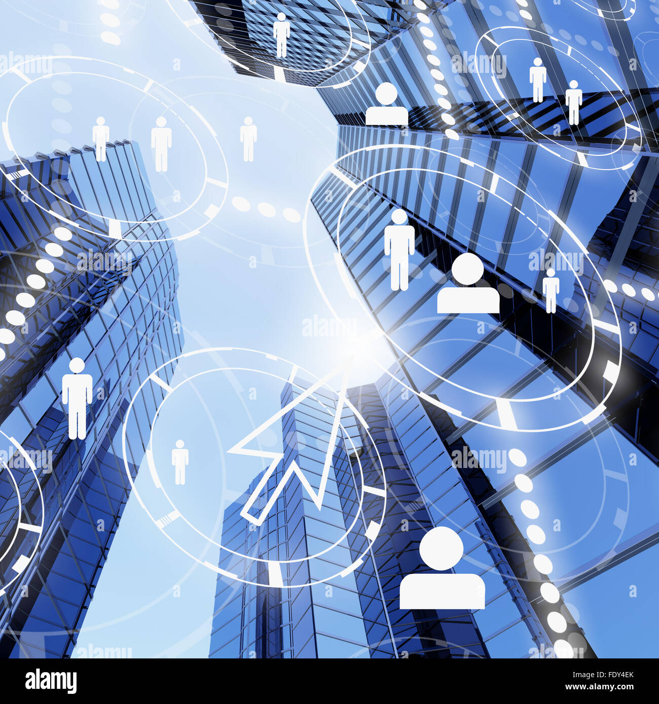 human figures as a symbol of social network Stock Photo - Alamy