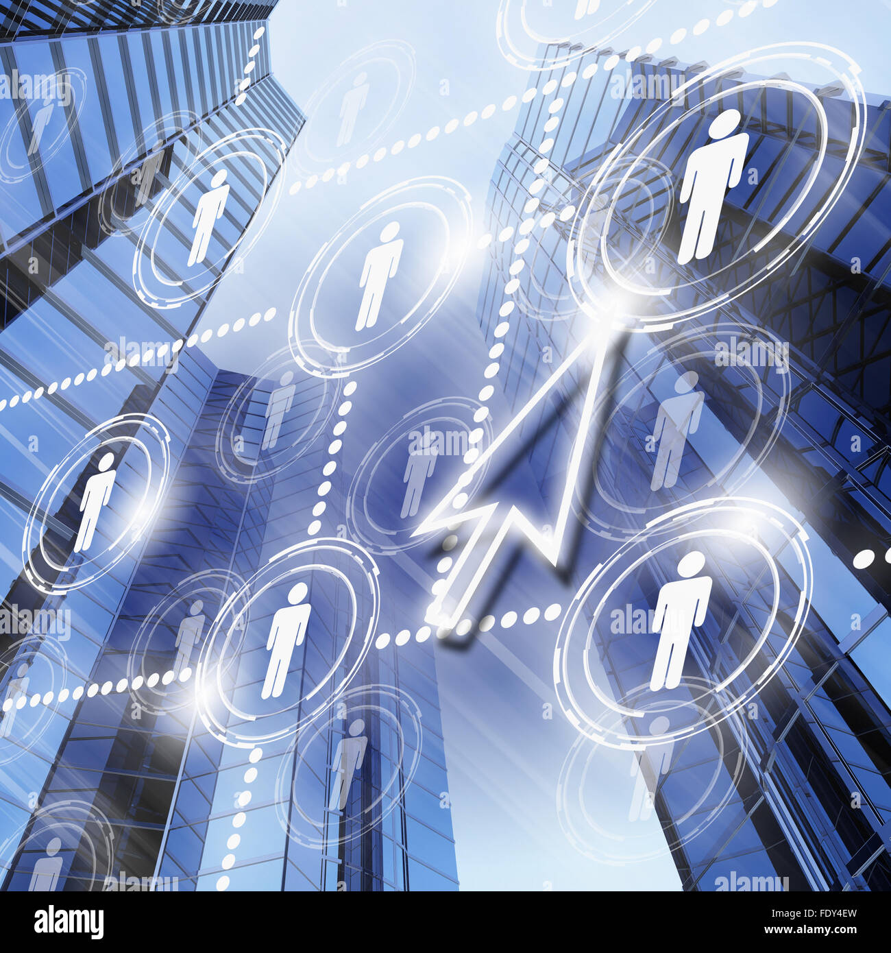 human figures as a symbol of social network Stock Photo - Alamy