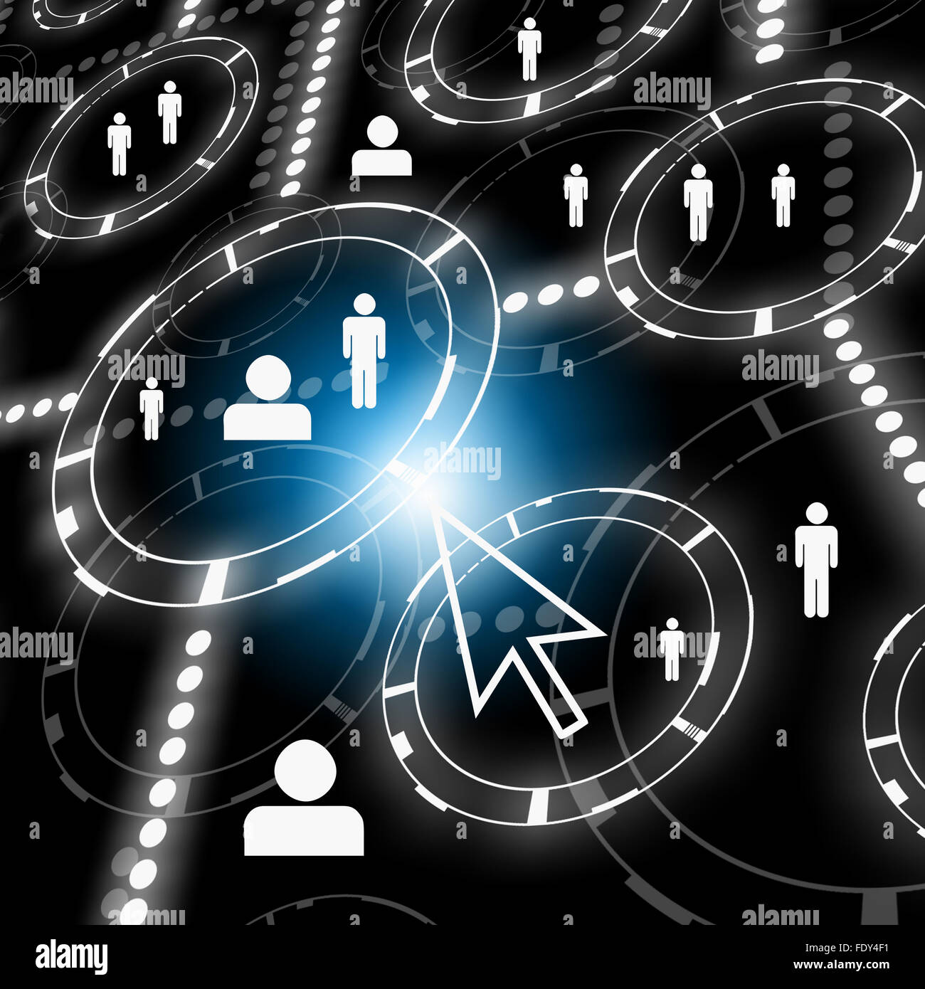 human figures as a symbol of social network Stock Photo - Alamy