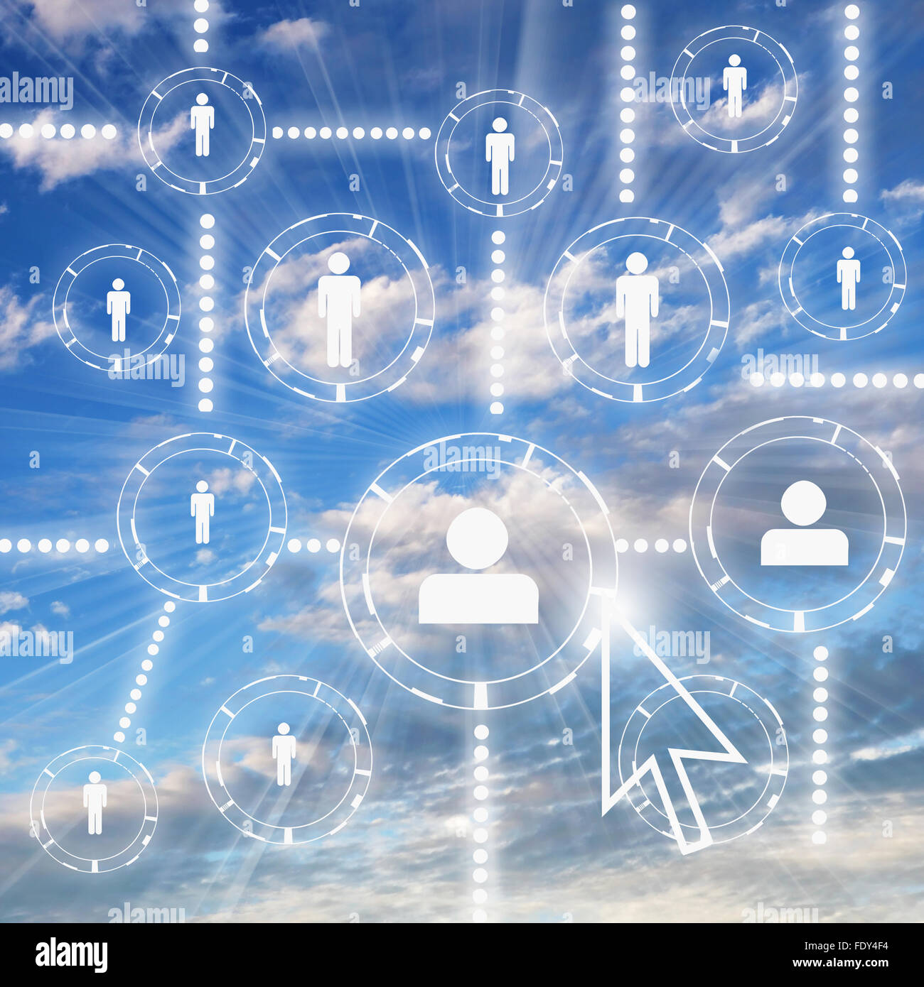 human figures as a symbol of social network Stock Photo - Alamy