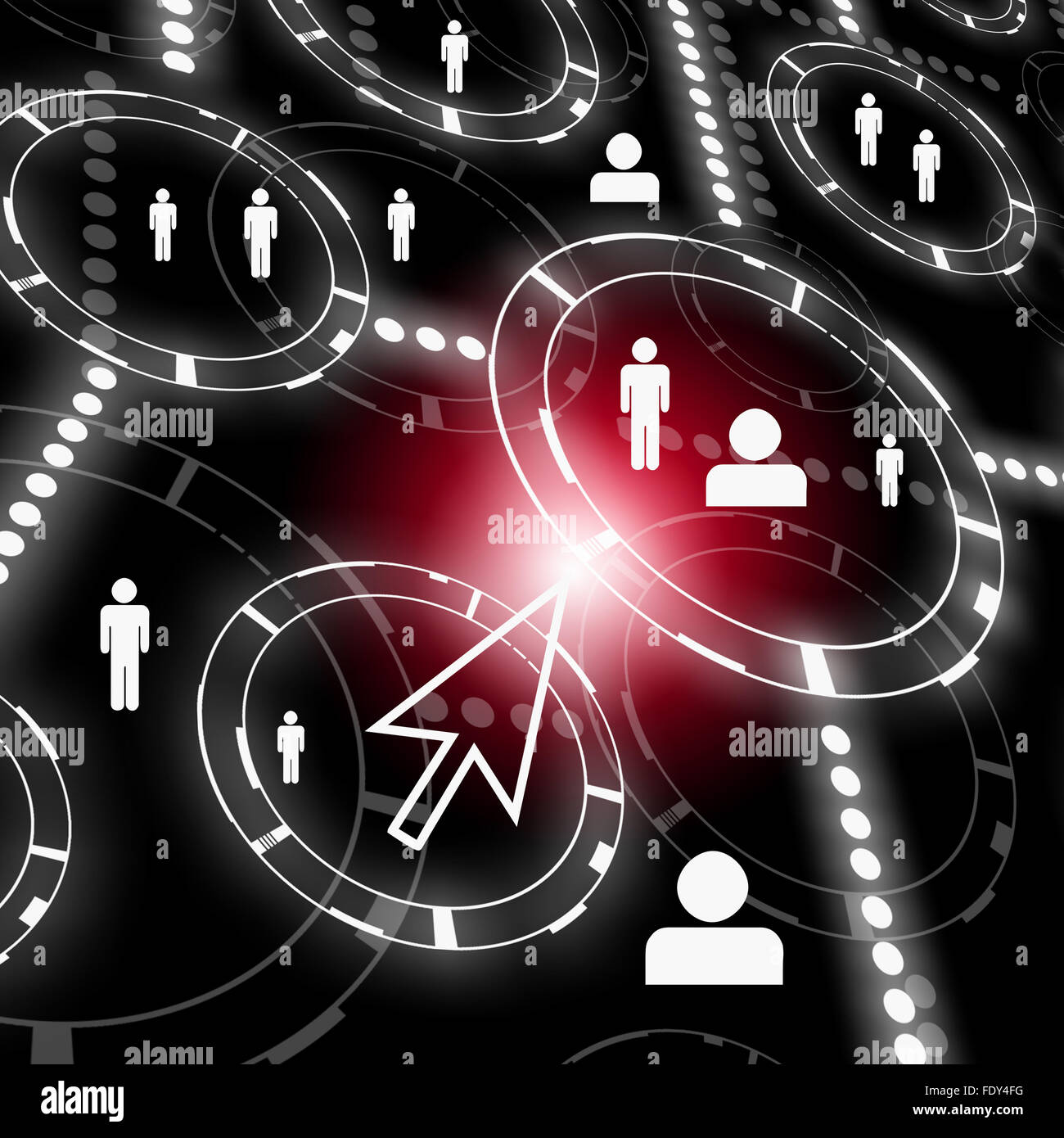 human figures as a symbol of social network Stock Photo - Alamy