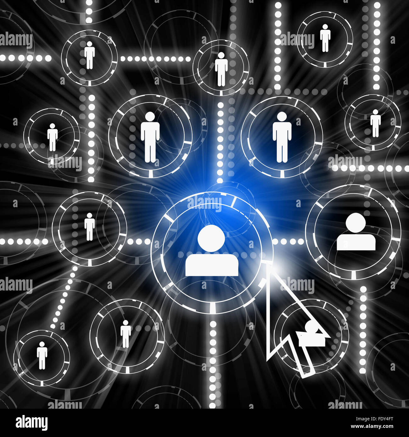 human figures as a symbol of social network Stock Photo - Alamy