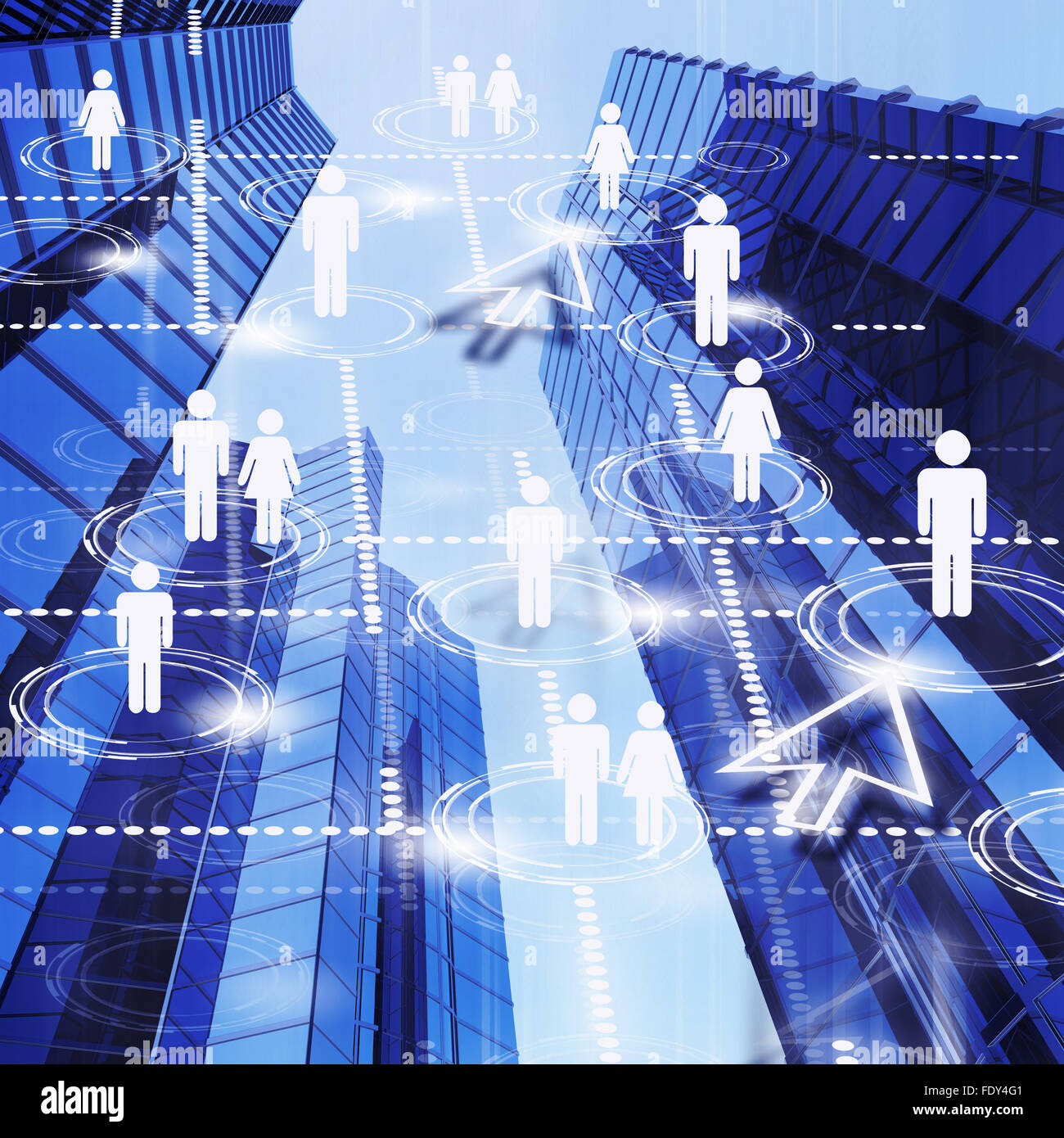human figures as a symbol of social network Stock Photo - Alamy