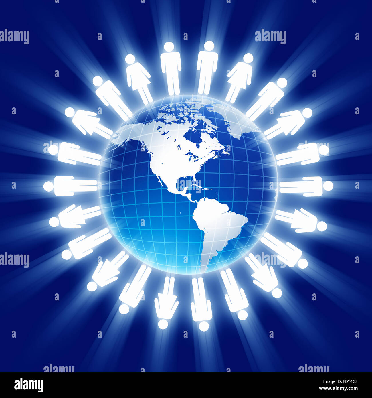 human figures as a symbol of social network Stock Photo - Alamy