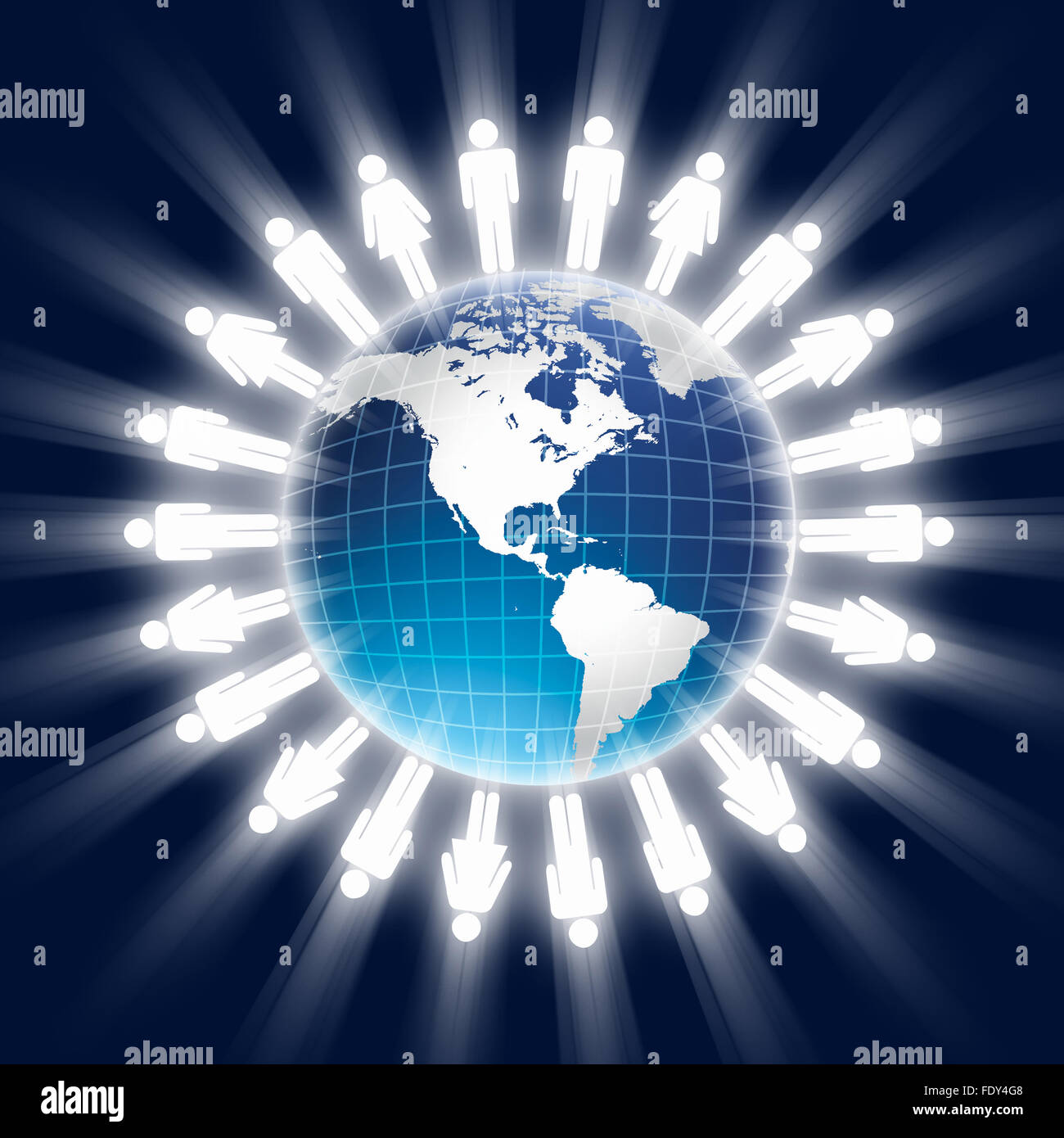 human figures as a symbol of social network Stock Photo - Alamy