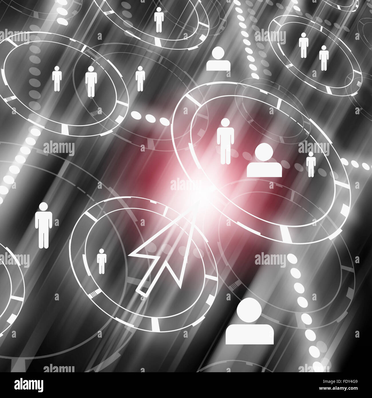 human figures as a symbol of social network Stock Photo - Alamy