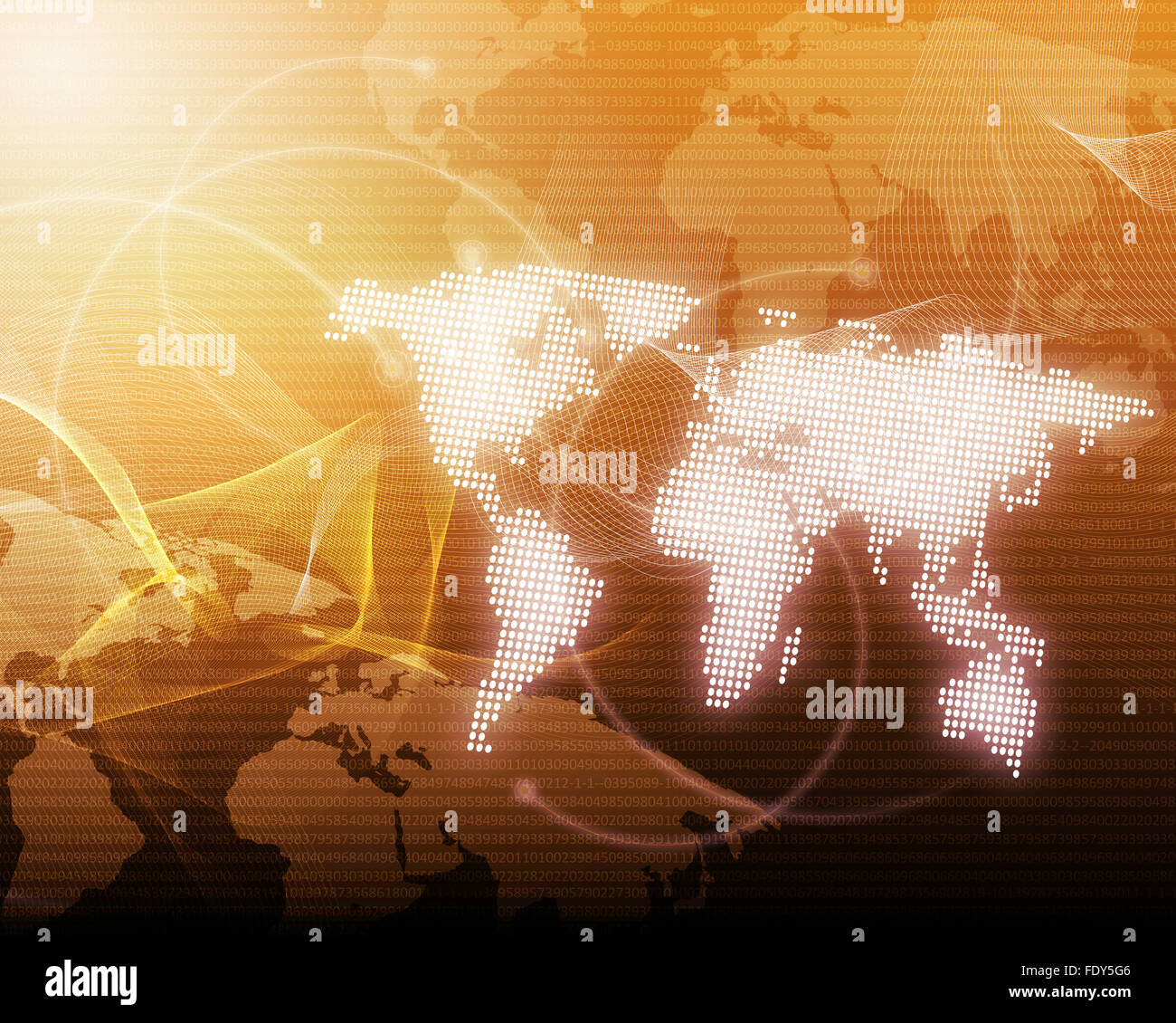 Symbol of a successful business. World map as an illustration Stock ...