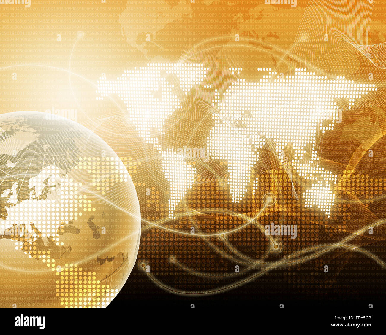 Symbol of a successful business. World map as an illustration Stock ...