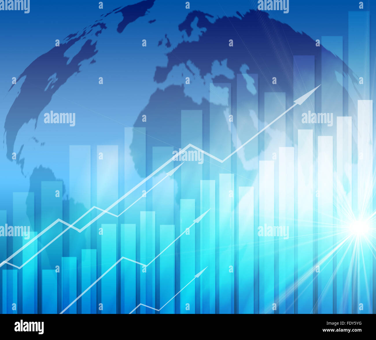 Abstract background with histogram and lines Stock Photo - Alamy