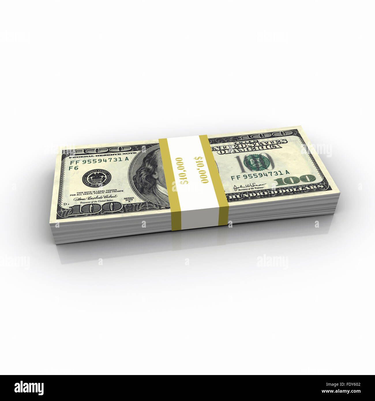 A stack of hundred dollar bills Stock Photo - Alamy