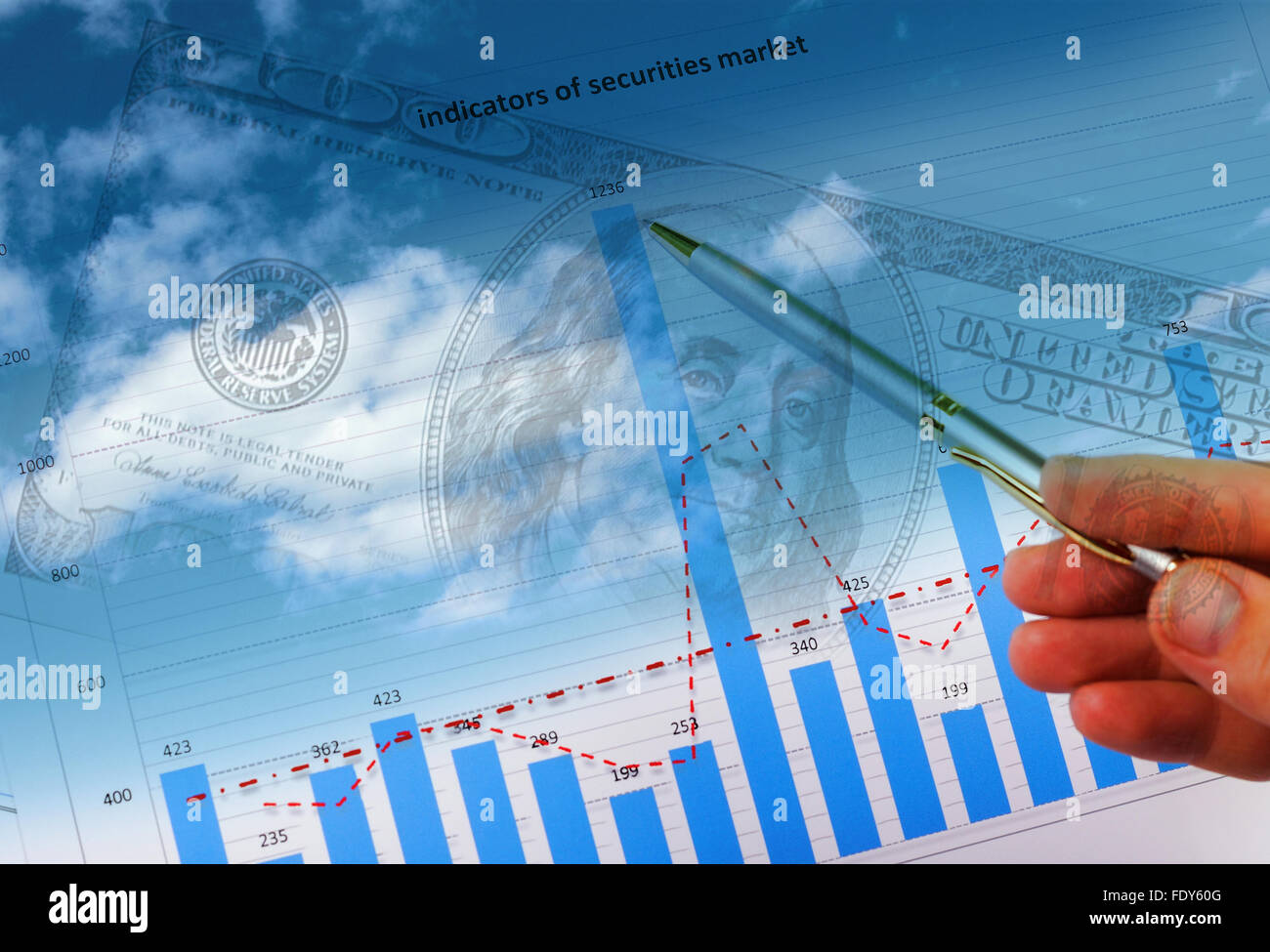 valuable papers, charts and diagrams - a collage Stock Photo - Alamy