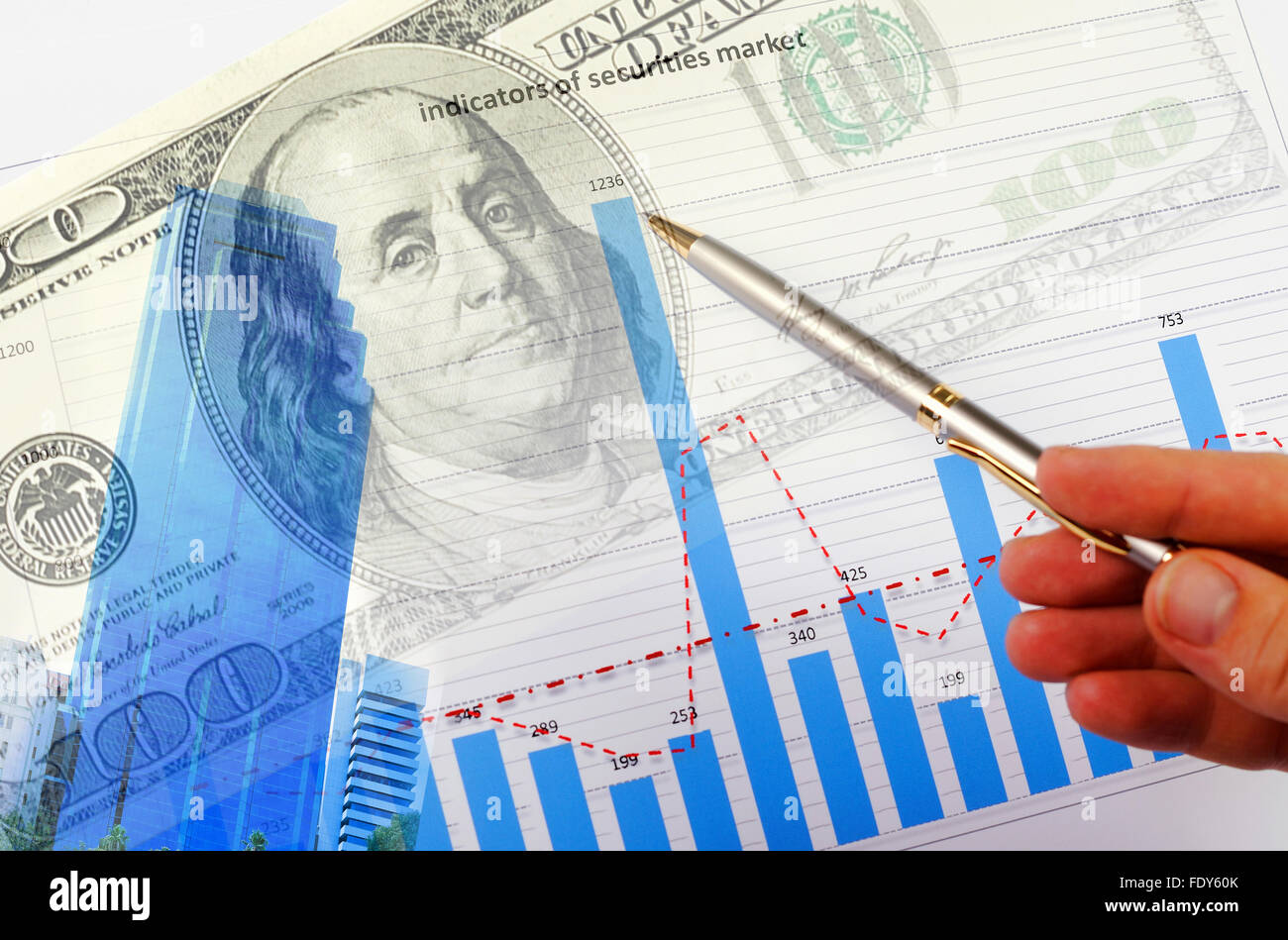 valuable papers, charts and diagrams - a collage Stock Photo - Alamy