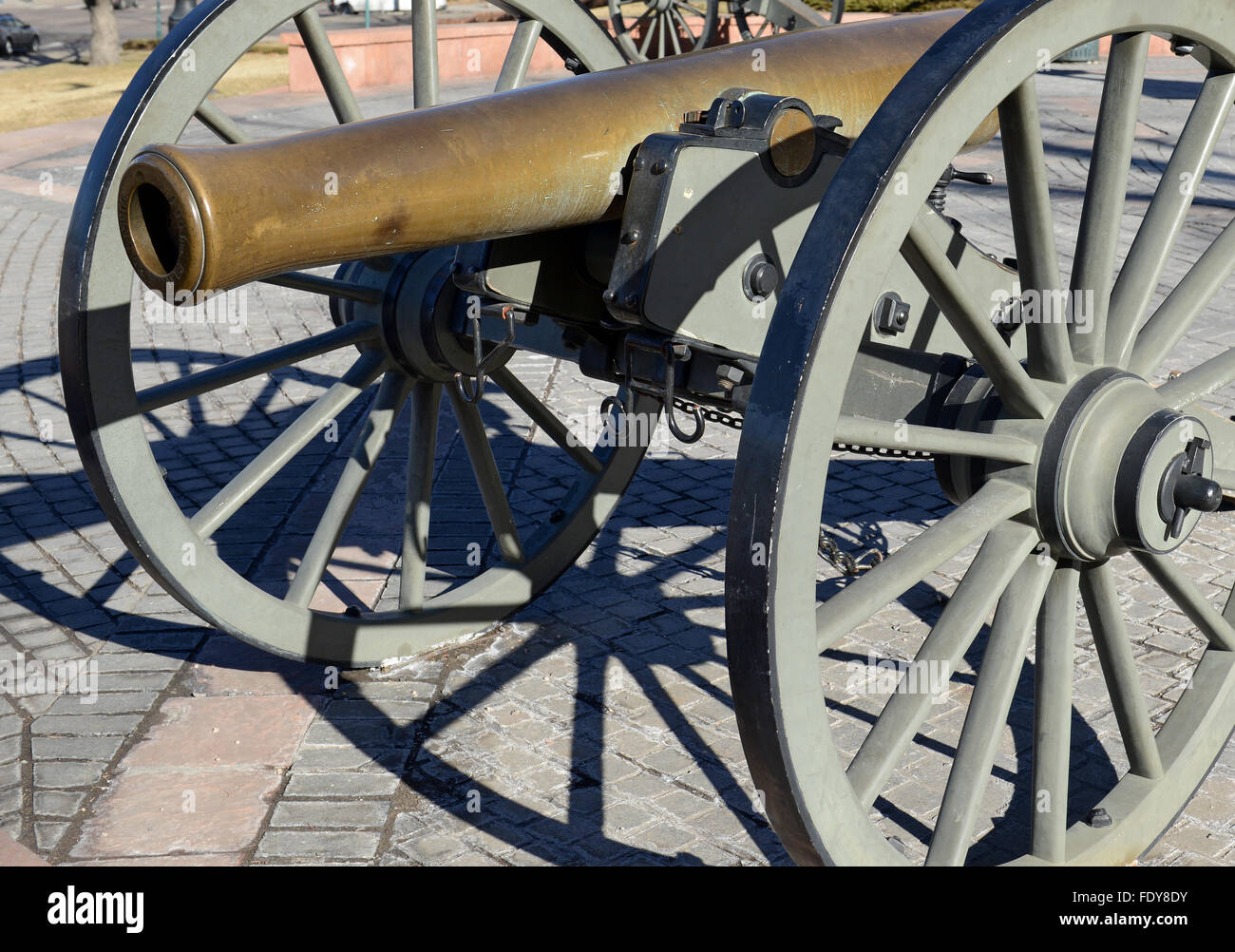 Vintage Civil War era Cannon in Denver, Colorado, USA Stock Photo - Alamy