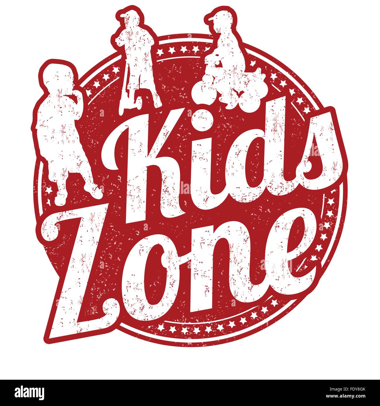 Kids zone stamp Stock Vector Images - Alamy