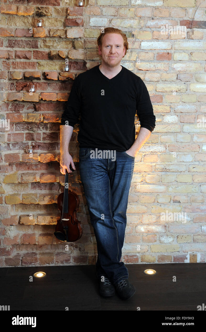 Berlin, Germany. 26th Jan, 2016. British violinist Daniel Hope poses in ...