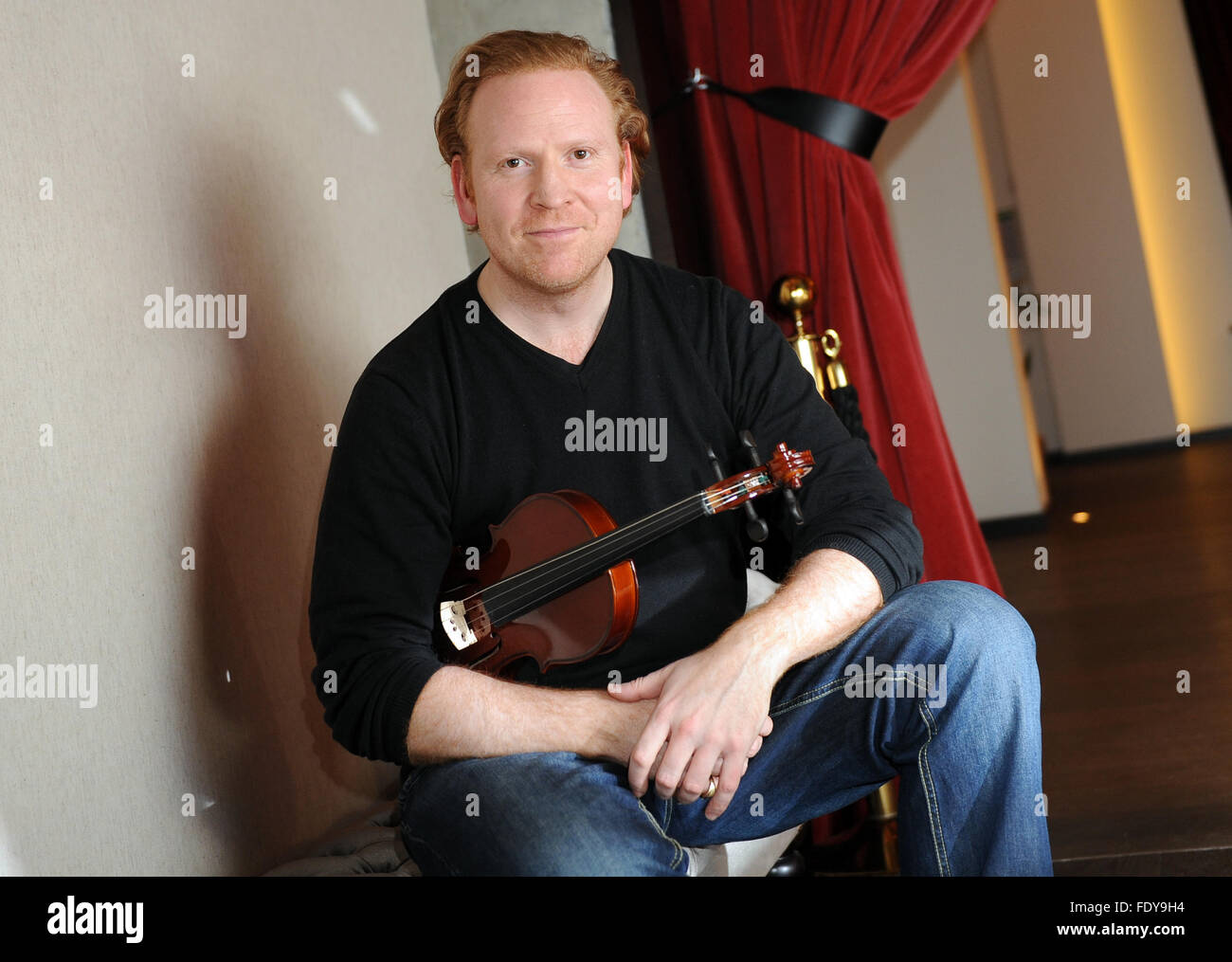 Berlin, Germany. 26th Jan, 2016. British violinist Daniel Hope poses in ...