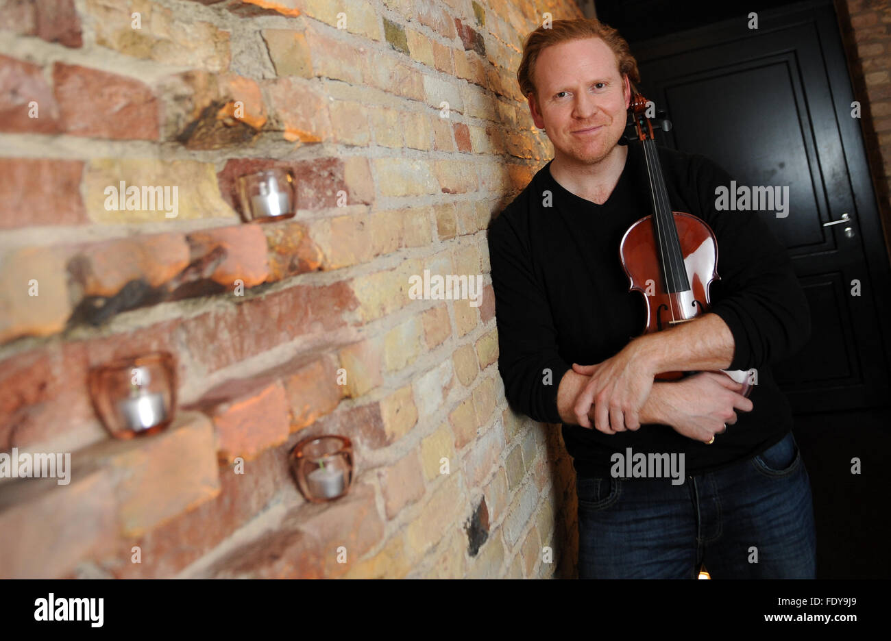 Berlin, Germany. 26th Jan, 2016. British violinist Daniel Hope poses in ...