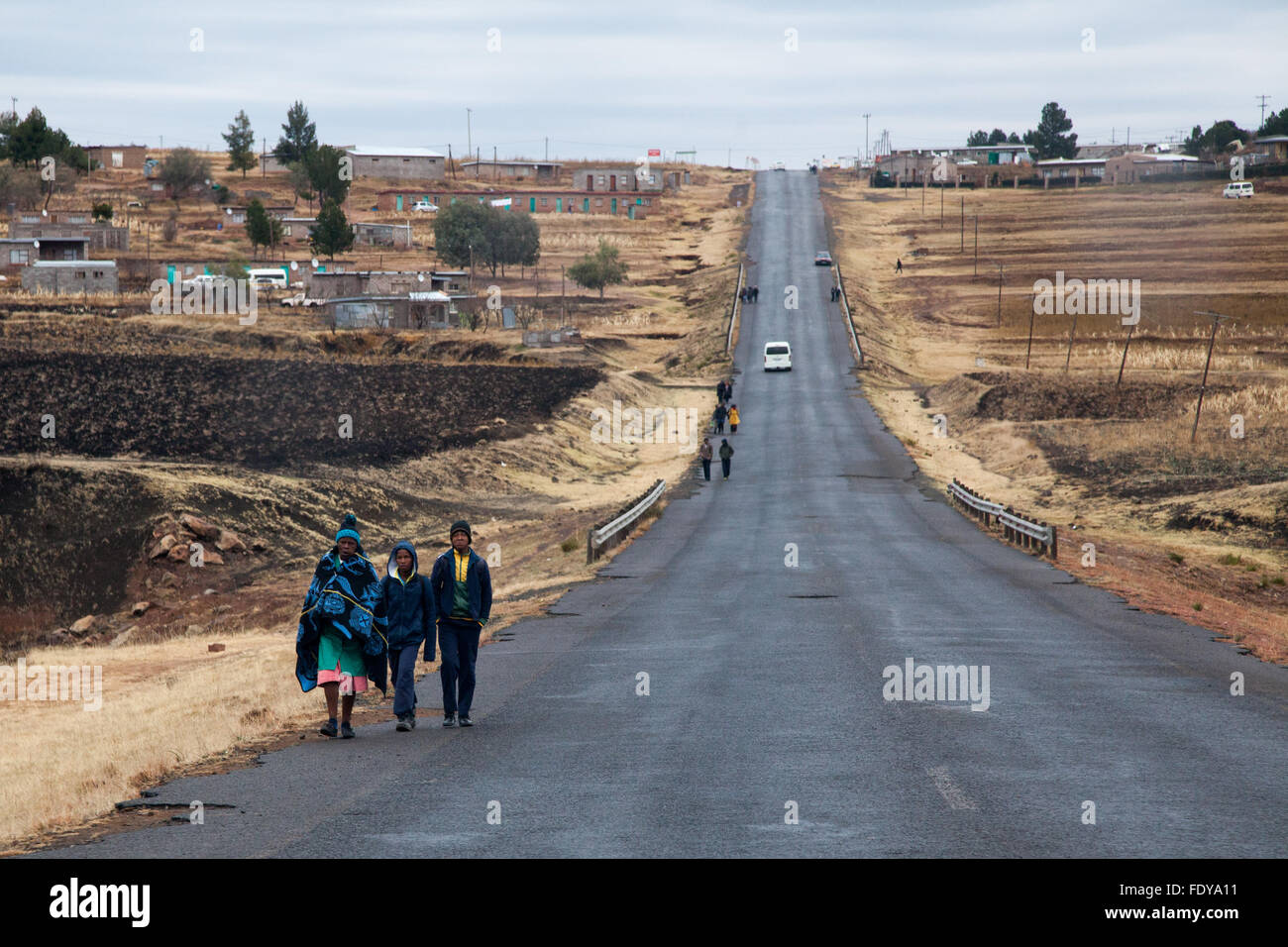The rural Lesotho highlands. A travel destination in Africa Stock Photo ...