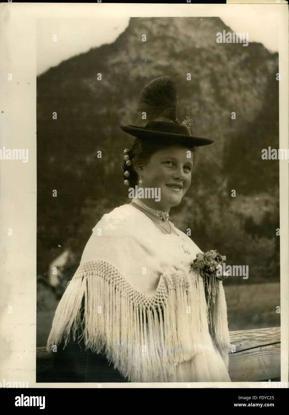 1952 - A comely girl who was the centre of all eyes at the celebrations ...