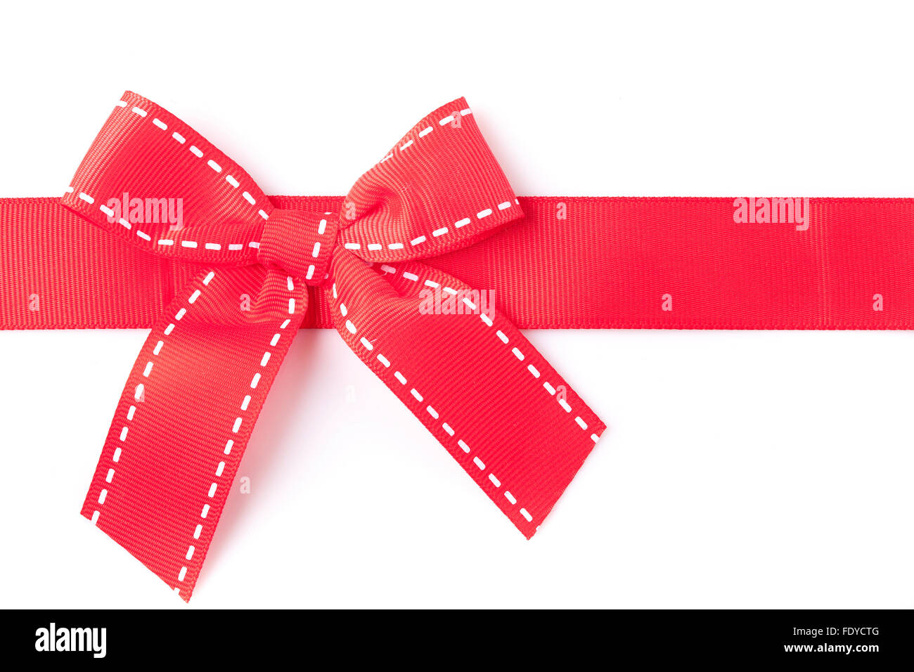 horizontal red gift ribbon closeup Stock Photo - Alamy